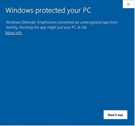 Windows Protected Your PC Blocking Fourth Quadrant Setup Fourth Quadrant