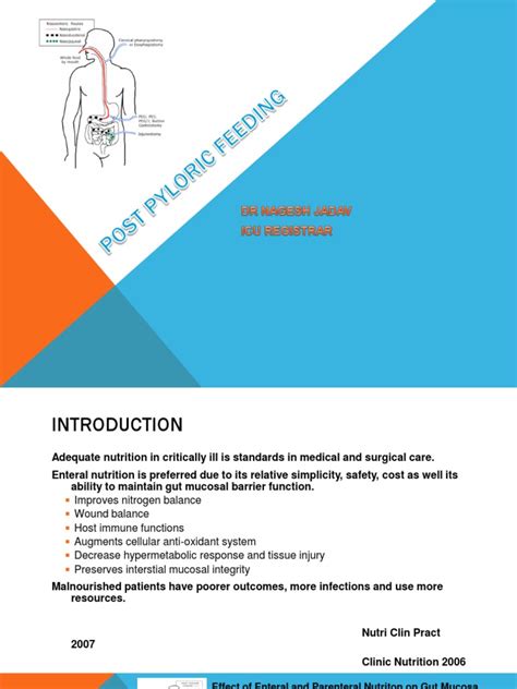 Post Pyloric Feeding 1 Gastrointestinal Tract Stomach