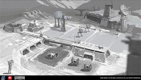 Empire Base On Hoth Giu Grassi Starwars Concept Art With Ships Star
