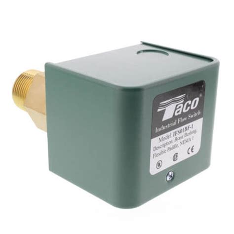 Taco Ifswsbf 1 Brass Flow Switch W Flexible Paddles Nema4 Small