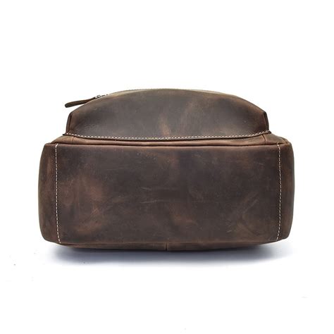 Cool Leather Mens Backpacks Vintage School Backpacks Travel Backpack F