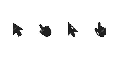 Premium Vector Cursor Icon Set Digital Mouse Pointer Symbols Vector