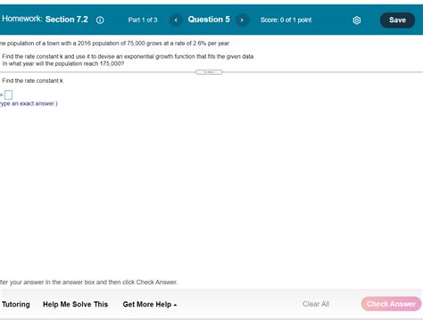 Solved Homework Section 7 2 O Part 1 Of 3 Question 5 Score