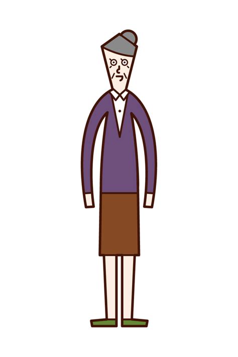 할머니일러스트 무료 일러스트 소재집 Kukukeke