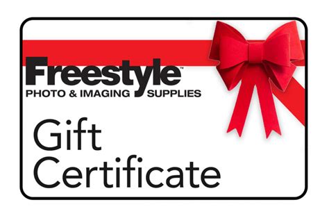 Freestyle Photo T Certificate 50