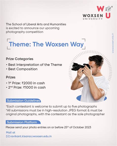 We Are Delighted To Announce An Exciting Opportunity For All Woxsen University The School Of