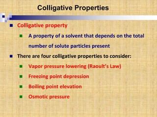 Colligative Properties Lab