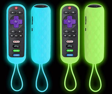 2 Pack Glow Remote Case For TCL Roku Smart TV RC280 RC282 Remote Control Universal Replacement