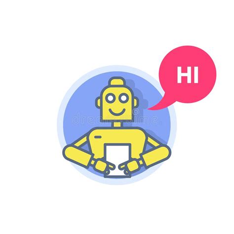 Chatbot Robot Concept Dialog Help Service User Ask Question And Bot Give Answer Vector