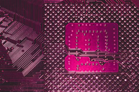 Processor Pins Macro Computer Motherboard Close Up Cpu Pins On A