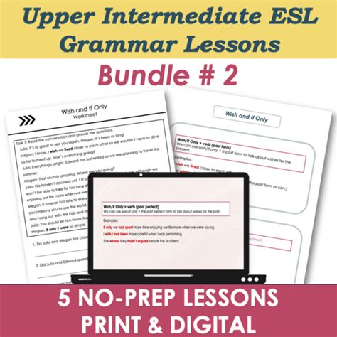 B2 Upper Intermediate Grammar Lesson Plans Activities Worksheets