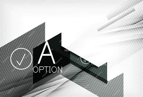 premium vector color geometric shapes with option elements abstract