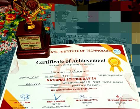 Prachi Krishna On Linkedin Glad To Share My Science Day Achievements