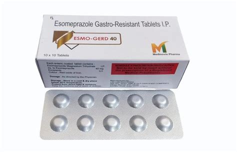 Esmo Gerd 40 Tablets At ₹ 1290box Esomeprazole Tablet In Bengaluru