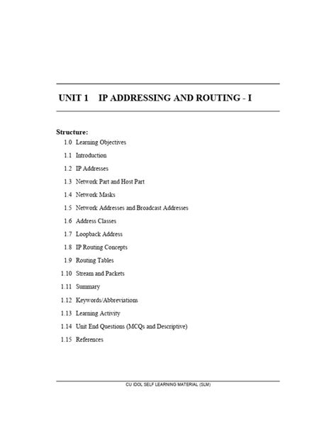 Advanced Networking Book Pdf Ip Address Router Computing