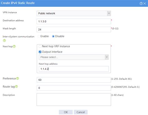 Web Example Configuring Basic Static Routes