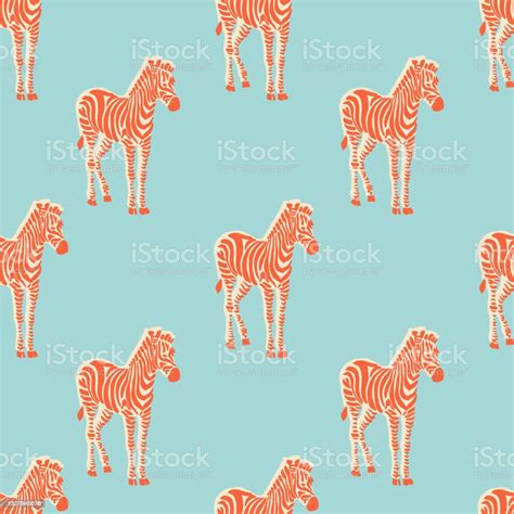 레트로 네온 컬러 얼룩말 일러스트 레이션 모티프 원활한 반복 패턴 디지털 파일 아트워크 홈 데코 프린트 패션 패브릭 섬유 팝 아트 연속무늬에 대한 스톡 벡터 아트 및 기타