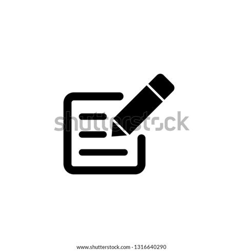 Edit Icon Notepad Edit Symbol List Stock Vector Royalty Free 1316640290 Shutterstock
