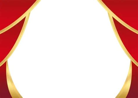 Gold And Red Certificate Border