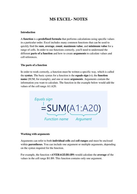 SOLUTION Ms Excel Notes Studypool SOLUTION Ms Excel Notes Studypool