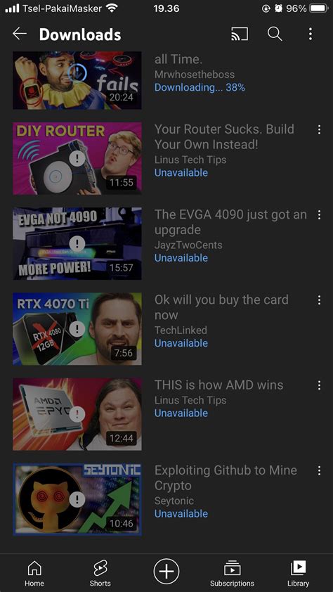 Whats Happening Why All Of My Downloads Suddenly Become Unavalable I Have Yt Premium Thank