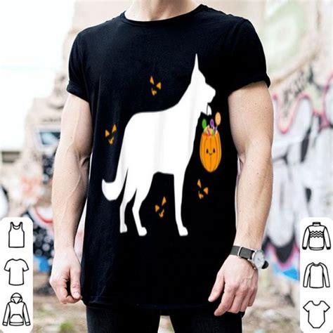 Premium German Shepherd Halloween Costume Outfit Pumpkin Dog Shirt