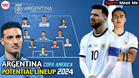 Copa America 2024 Argentina National Football Team Full Squad Copa