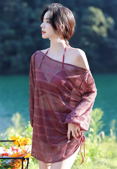 Zitique Three Pieces Sexy Mesh Bikini Set Buy Zitique Online Zalora Hong Kong