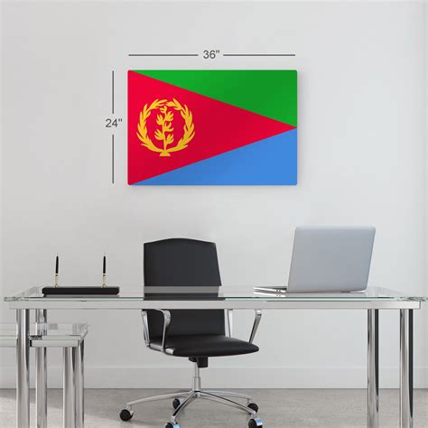 Eritrea Flag CANVAS Or METAL Wall Art Print Country Flags Etsy