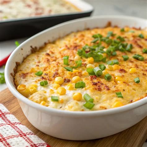 Irresistible Cream Cheese Corn Casserole Easy 6 Ingredient Side