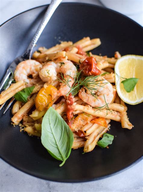Casarecce With Shrimp And My Lunch With Barilla Carolyns Cooking