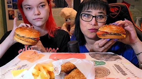 Мукбанг Бургеры Стрипсы Картошка фри 🍟 Обжор Асмр Youtube