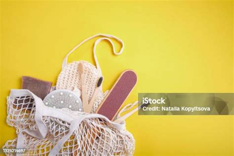 복사 공간을 갖춘 에코 라이프스타일을 위한 제로 폐기물 세트 0명에 대한 스톡 사진 및 기타 이미지 0명 가방 개념 Istock