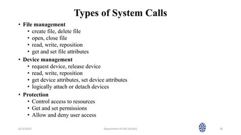 Cs403 Operating System Lec 5 System Callspptx