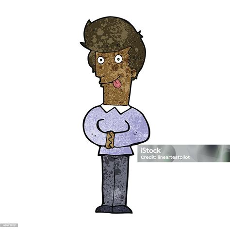 말풍선이 있는 사람 메롱 그리기에 대한 스톡 벡터 아트 및 기타 이미지 그리기 낙서 드로잉 남자 Istock