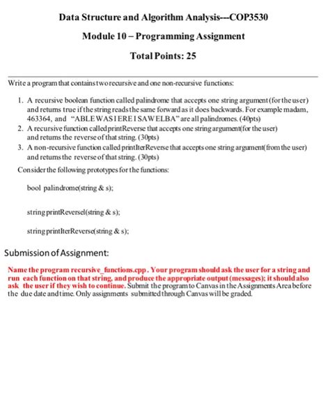 Solved Data Structure And Algorithm Analysis Cop3530