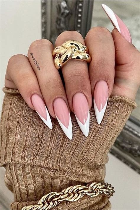 16 French Tip Stiletto Nails Ideas Stiletto Nails Designs Nails