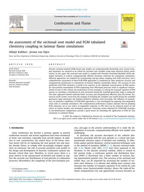 Pdf An Assessment Of The Sectional Soot Model And Fgm Tabulated Chemistry Coupling In Laminar