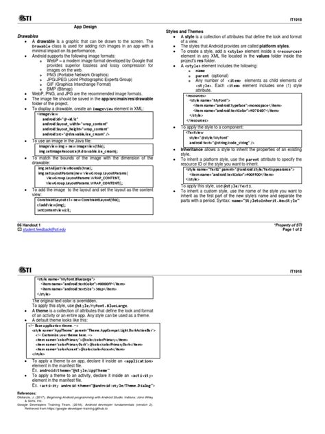 06 handout 1 pdf android operating system page layout