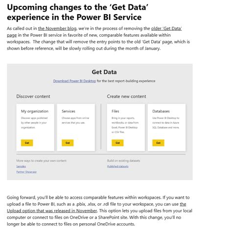 Solved Power Bi Service Missing Get Data Button In Lowe Microsoft Fabric Community