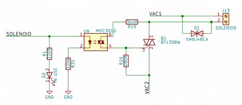 Opto Isolator Control 24vac Solenoid With Arduino Using A Octocopuler And A Triac Electrical