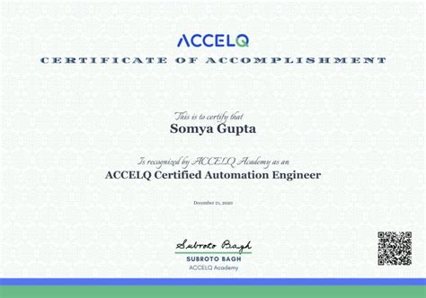 Somya Gupta On Linkedin Accelq Automationtesting Accelqcertified