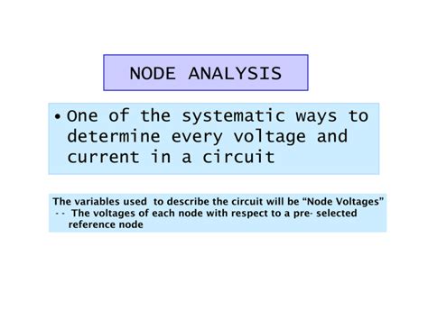 Node Analysis