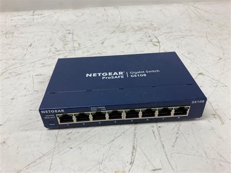 Netgear Prosafe GS108 Gigabit Switch Electronic Assembly Switches BMI Surplus