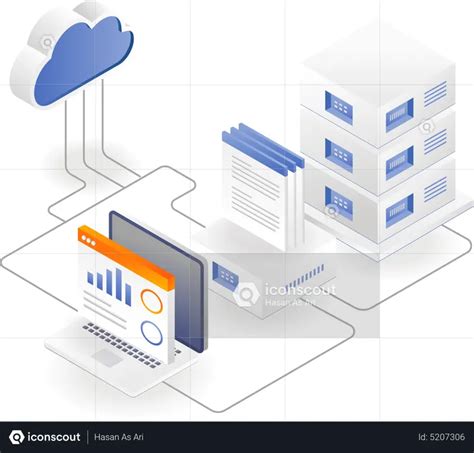 Best Data Analysis Cloud Server Center Illustration Download In Png And Vector Format