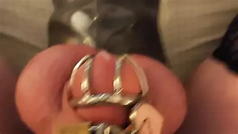 Sissy In Chastity With A Cucumber Xhamster