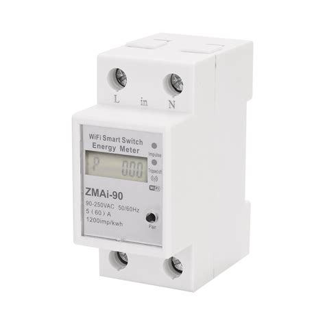 Wifi Smart Energy Meter Single Phase Rail Type Lcd Grandado