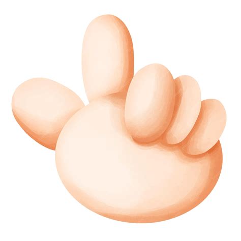 손에 손가락이 있는 손의 그림 프리미엄 벡터