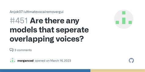 Are There Any Models That Seperate Overlapping Voices · Issue 451