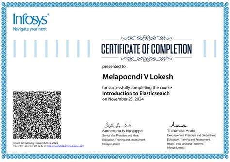 melapoondi v lokesh on linkedin elasticsearch learningjourney certificationunlocked